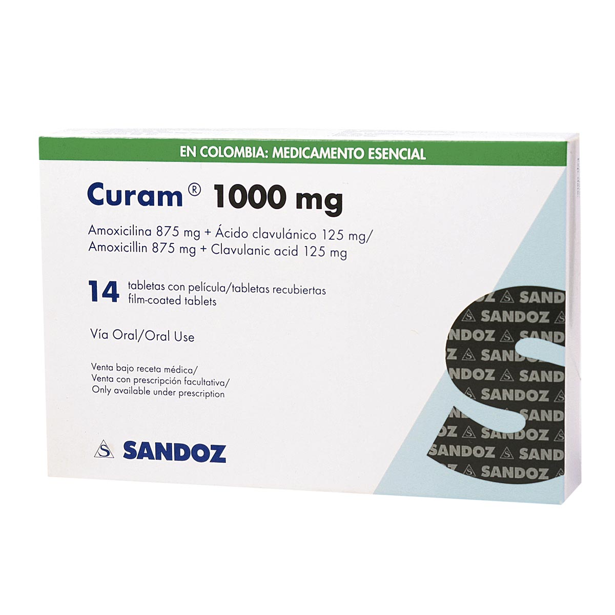 CURAM 1000 MG TABLETA RECUBIERTA